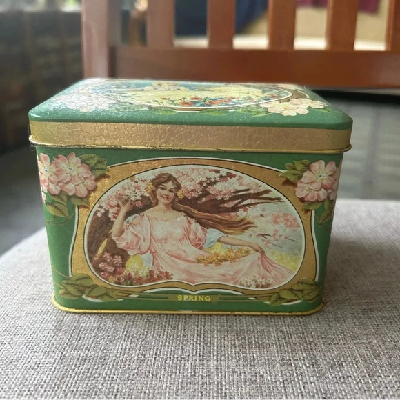 Accents | Vintage British Tea Tin 4 Seasons | Poshmark